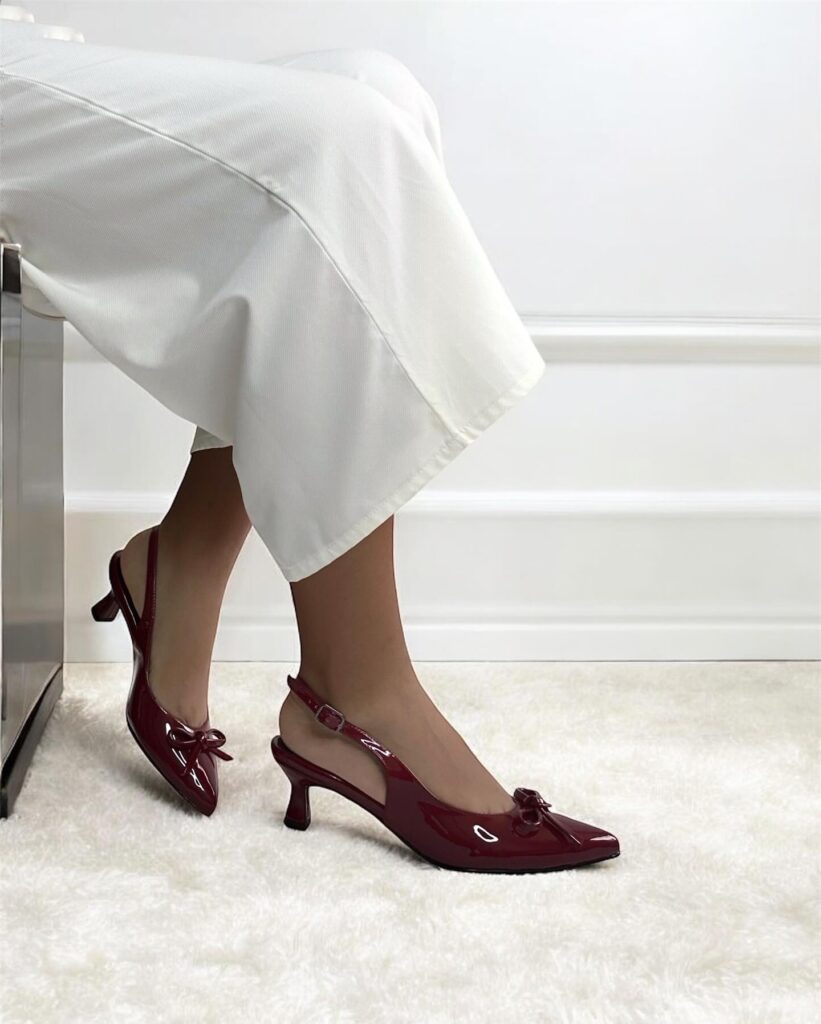 Modelo lazo Cherry taco 05 • Glam Shoes